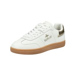 Sneaker Replay "Replay Sneaker Leder/Textil", Damen, Gr. 39, wei&szlig;, Leder, Textil, Schuhe Sneaker