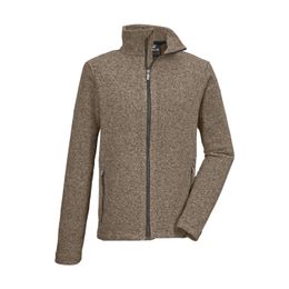 G.I.G.A. by Killtec Fleecejacke "GS 4 MN KNTFLC JCKT", Herren, Gr. L, sand, Obermaterial: 53% Polyester, 47% Viskose, G.I.G.A. DX BY KILLTEC, Jacken Fleecejacke, Strickfleecejacke, Melange-Optik, Zipper-Taschen, Kinnschutz