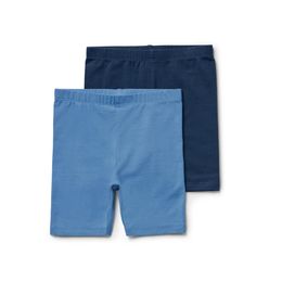 Tchibo - 2 Kinder-Radler-Leggings - M&auml;dchen - Gr. 134/140 - dunkelblau