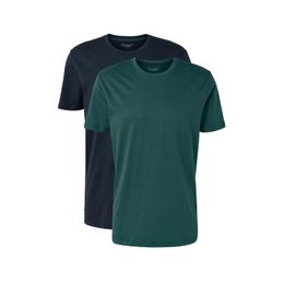 Tchibo - 2 T-Shirts mit Rundhalsausschnitt - Herren - Gr. M - dunkelgr&uuml;n