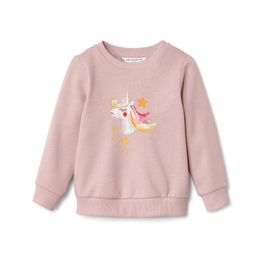 Tchibo - Kinder-Sweater - M&auml;dchen - Gr. 110/116 - rosa/print