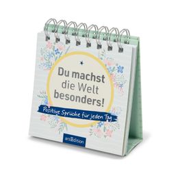 Tchibo - Buch: Tisch-Aufsteller &raquo;Du machst die Welt besonders&laquo;