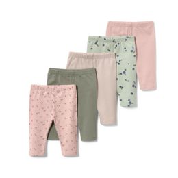 Tchibo - 5 Kinder-3/4-Leggings - Baby - Gr. 74/80 - beige