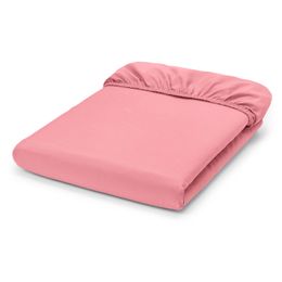 Tchibo - Jersey-Spannbettlaken - rosa