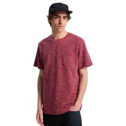 Sporttop Quiksilver "Lopaz Striped Pocket", Herren, Gr. M, burnt russet lopaz stripes, Obermaterial: 70% Walkfrottier, 30% Microfaser;, Tops Sporttop