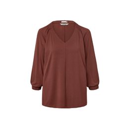 Tchibo - Shirt mit Raffung - Damen - Gr. S - terrakotta