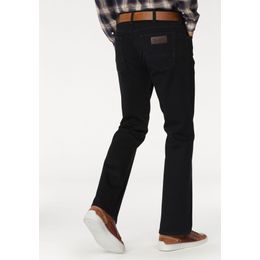 Bootcut-Jeans Wrangler "Jacksville", Damen, Gr. 36, L&auml;nge 34, schwarz, Obermaterial: 98% Baumwolle, 2% Elasthan, bootcut fit lang, Jeans