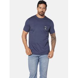Rundhalsshirt Jan Vanderstorm "T-Shirt INGEFRERK", Herren, Gr. 4XL, blau, Obermaterial: 100% Baumwolle CO., Shirts Rundhalsshirt