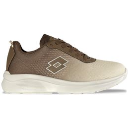 Sneaker Lotto, Damen, Gr. 36, taupe, sand, Kunstfaser, Synthetik, mehrfarbig, Schuhe Sneaker, - mit pr&auml;zisionsgewirktem Mesh Obermaterial