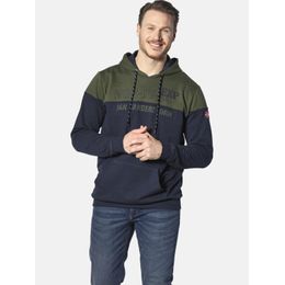 Kapuzensweatshirt Jan Vanderstorm "Sweatshirt JERRES", Herren, Gr. XXL, blau (dunkelblau), Obermaterial: 100% Baumwolle CO., Sweatshirts