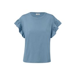 Tchibo - Shirt mit Volant - Damen - Gr. XXL - blau