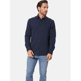 Langarmhemd Babista "Hemd BRANAR", Herren, Gr. XL, weit, blau (dunkelblau), Obermaterial: 100% Baumwolle CO., Hemden