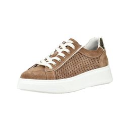 Sneaker Nero Giardini "Nero Giardini Sneaker Veloursleder", Damen, Gr. 37, braun, Veloursleder, Schuhe Sneaker