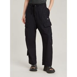 G-Star Raw Cargohose G-STAR "Summer Snow Cargohose", Damen, Gr. 24, L&auml;nge 30, dk schwarz gd, Obermaterial: 50% Baumwolle, 50% Baumwolle, Hosen Cargohose