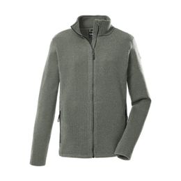 G.I.G.A. by Killtec Fleecejacke "GW 81 MN KNTFLC JCKT", Herren, Gr. L, gr&uuml;n (helloliv), Obermaterial: 100% Polyester, G.I.G.A. DX BY KILLTEC, Jacken Fleecejacke, Strickfleecejacke, Melange-Optik, Zipper-Taschen, Kinnschutz