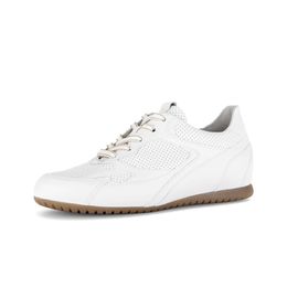 Sneaker Gabor "Sneaker low", Damen, Gr. 35,5, wei&szlig;, Schuhe Sneaker
