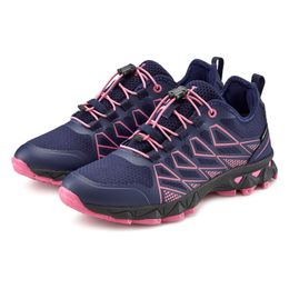 active by Lascana Sneaker LASCANA ACTIVE "Outdoorschuh, Halbschuh, Trekkingschuh, Wanderschuhe", Damen, Gr. 40, blau (blau, pink), Obermaterial: 100% Synthetik. Decksohle: 100% Textilmaterial. Futter: 100% Textilmaterial. Laufsohle: 100% Synthetik, mehrfarbig, Schuhe Sneaker, mit wasserabweisender Comfortex-Membrane und elastischer Schn&uuml;rung