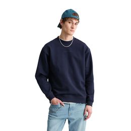 Marc O'Polo Sweatshirt MARC O'POLO DENIM "aus hochwertiger Bio-Baumwolle", Herren, Gr. L, true navy, Obermaterial: 100% Baumwolle, unifarben, relaxed fit, Rundhals, Rippb&uuml;ndchen, Sweatshirts Sweatshirt