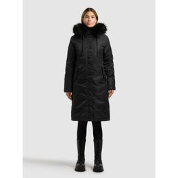 Kurzmantel Khujo "JILLA", Damen, Gr. XL, schwarz, 100% Polyamid, unifarben, eingesetzt Rippb&uuml;ndchen mit Windstopper, M&auml;ntel Kurzmantel
