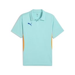 Poloshirt Puma "Individual Padel Polo Herren", Herren, Gr. S, orange (safe lake vivid blau heat fire orange), Obermaterial: 100% Polyester; Seite: 100% Polyester, regular fit, Shirts