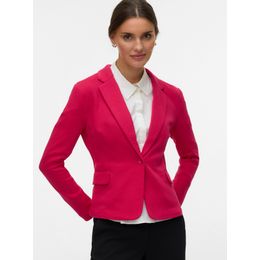 V&eacute;ro Moda Jerseyblazer VERO MODA "VMJULIA LS BLAZER JRS NOOS", Damen, Gr. 42, jazzy, Jersey, Obermaterial: 66% Polyester, 34% Baumwolle, unifarben, regular fit normal, tiefer V-Ausschnitt, Blazer