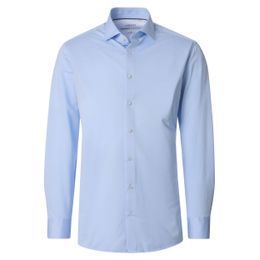 Businesshemd Venti "Venti Businesshemd uni", Herren, Gr. 43, Normalgr&ouml;&szlig;en, 100 blau, 55% Baumwolle, 45% Polyester, unifarben, comfort fit, Hemden