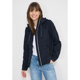 Softshelljacke Cecil, Damen, Gr. M (40), blau navy, Stoff, 92% Polyester, 8% Elasthan, unifarben, comfort fit normal, ohne Ausschnitt, B&uuml;ndchen, Jacken Softshelljacke, super soft