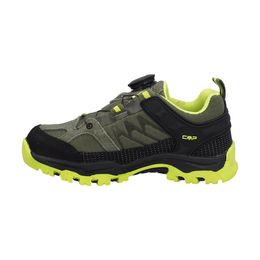 Outdoorschuh CMP "KIDS KIRUNA LOW FITGO TREKKING SHOES WP", Kinder, Gr. 39, kaki, acido, Leder, Synthetik, Schuhe Outdoorschuh, mit profiliertem Laufsohlenprofil, mit Gummilaufsohle