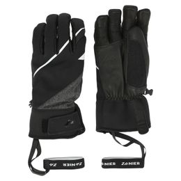Skihandschuhe Zanier "50 North", Gr. 10.5, schwarz, 90% Polyester, 10% Nylon, Handschuhe, mit weicher Membran und w&auml;rmeisolierendem Futter
