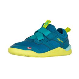Barfu&szlig;schuh Trollkids "KIDS BERGEN BAREFOOT HIKER", Jungen, Gr. 39, summernight blau, blau coral, cool lime, Synthetik, Schuhe Barfu&szlig;schuh
