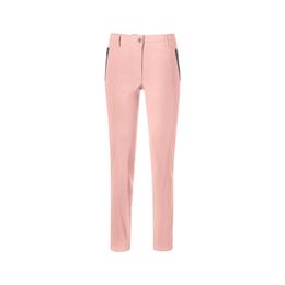 Madeleine Mode Stoffhose MADELEINE "Hose Enge Hose mit Rei&szlig;verschlusstaschen", Damen, Gr. 40, N + K Gr, rosa (puderros&eacute;), Obermaterial: 74% Viskose CV. 23% Polyamid PA. 3% Elasthan EL., Hosen Stoffhose