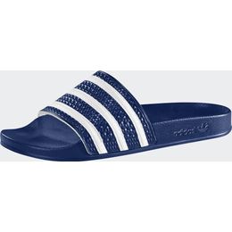 Badesandale adidas originals "ADILETTE", Damen, Gr. 38, blau (adiblau, wei&szlig;, adiblau), Synthetik, Schuhe Schlappen Badelatschen Pantolette, Badelatschen