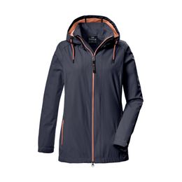 G.I.G.A. by Killtec Softshelljacke "GS 96 WMN SFTSHLL JCKT", Damen, Gr. 44, dunkelblau, Oberseite: 100% Polyester;R&uuml;ckseite: 100% Polyester;Futter: 100% Polyester;Futter 2: 100% Polyester, G.I.G.A. DX BY KILLTEC, Jacken Softshelljacke, Wasserabweisende Softshelljacke mit abnehmbarer Kapuze