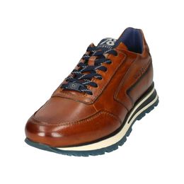 Sneaker Bugatti "Bugatti Sneaker Leder", Herren, Gr. 40, cognac, Leder, Schuhe Sneaker