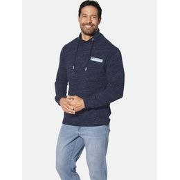 Sweatshirt Jan Vanderstorm "Sweatshirt KERVIK", Herren, Gr. XXL, blau (dunkelblau melange), Obermaterial: 90% Baumwolle CO. 10% Polyester COOLMAX PES(Coolmax)., Sweatshirts Sweatshirt