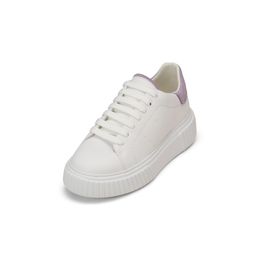 Marc O'Polo Sneaker MARC O'POLO "aus softem Rindleder", Damen, Gr. 42, wei&szlig;, dusty lavender, Obermaterial: 100% Leder (Rind), unifarben, Schuhe Sneaker