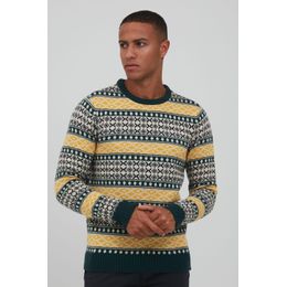 Norwegerpullover Blend "BHTjorben", Herren, Gr. XL, sea moss, Grobstrick, 85% Polyacryl, 15% Wolle, regular fit normal, Rundhals, Pullover Norwegerpullover, Stilvoller Norweger-Pullover mit Rundhalsausschnitt
