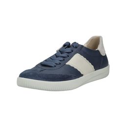 Sneaker Legero "Legero Sneaker Leder", Damen, Gr. 38,5, blau, Leder, Schuhe Sneaker