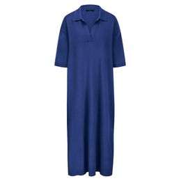 Emilia Lay - Polo-Strickkleid, blau, Gr. 54 / XXL