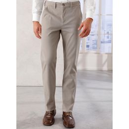 Anzughose CLASSIC, Herren, Gr. 48, Normalgr&ouml;&szlig;en, beige, 98% Baumwolle, 2% Elasthan, unifarben, lang, Hosen Anzughose