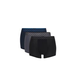 JOOP! Boxershorts JOOP "Everyday", Herren, Gr. XXL, dunkelblau, grau, schwarz, Single Jersey, Obermaterial: 95% Baumwolle, 5% Elasthan, k&ouml;rpernah, Unterhosen, ohne Eingriff, elastischer Bund