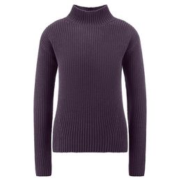 Peter Hahn - Pullover mit Stehkragen, lila, Gr. 44 / L - Baumwolle