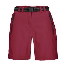 Bermudas Killtec "KOS 19 WMN BRMDS", Damen, Gr. 52, Normalgr&ouml;&szlig;en, weinrot, Obermaterial: 100% Polyester, Hosen Bermudas, wasserabweisend, schnelltrocknend, Stretch-Material, inkl. G&uuml;rtel