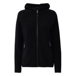 Fleecejacke oxmo "Fleecejacke OXFinja", Damen, Gr. XS, schwarz, Obermaterial: 100% Polyester PES., Jacken Fleecejacke