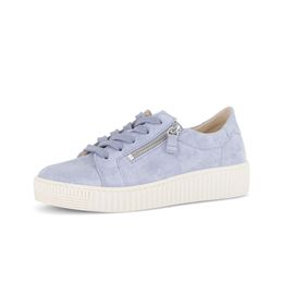 Sneaker Gabor "Sneaker low", Damen, Gr. 40,5, blau, Schuhe Sneaker