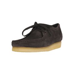 Schn&uuml;rschuh Clarks "Wallabee", Herren, Gr. 47, braun, Schuhe Schn&uuml;rschuh, mit feiner Kreppsohle