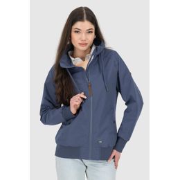 alife and kickin Outdoorjacke ALIFE & KICKIN "JORANAAKA", Damen, Gr. M, blau (nightblau), Web, Obermaterial: 100% Polyester, unifarben, Jacken Outdoorjacke