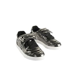 Trainingsschuh Buffalo "Buffalo Liberty Soccer Vegan Patent", Damen, Gr. 36, pewter, Polyurethan, Schuhe