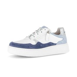 Sneaker Gabor "Sneaker low", Damen, Gr. 36, blau, Schuhe Sneaker