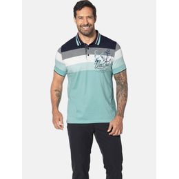 Poloshirt Jan Vanderstorm "Poloshirt SNORSE", Herren, Gr. 3XL, blau (t&uuml;rkis), Obermaterial: 100% Baumwolle CO., Shirts